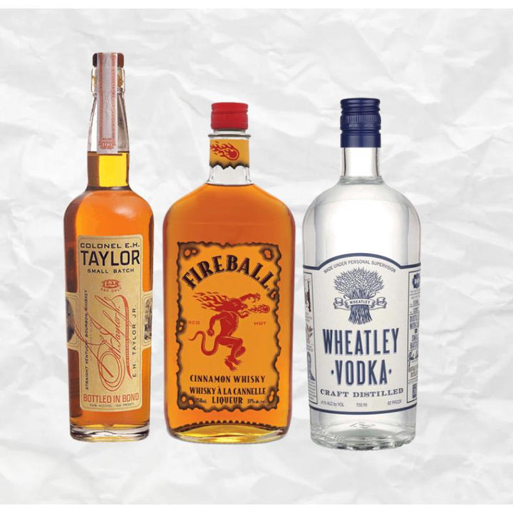 E.H. Taylor Small Batch x Fireball x Wheatley Bundle – Bottle Broz